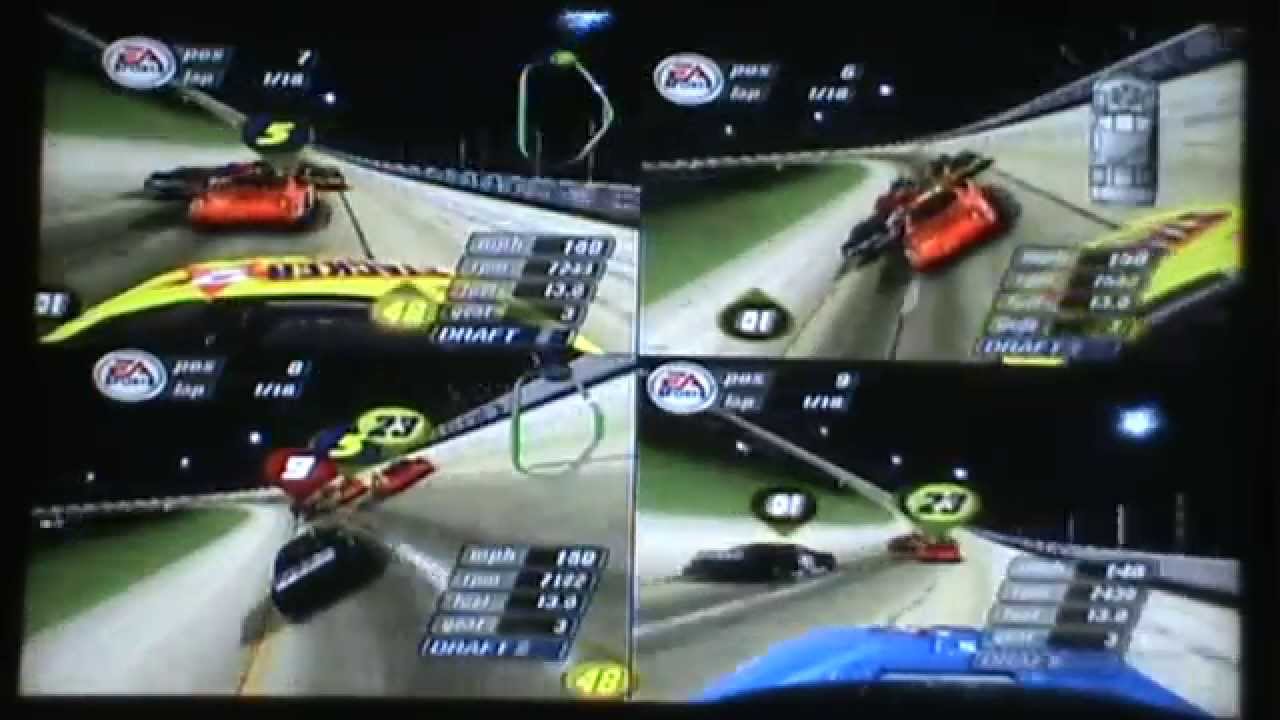 Nascar 2004 The Game - Split Screen Racing Season 1 Race 1 - YouTube