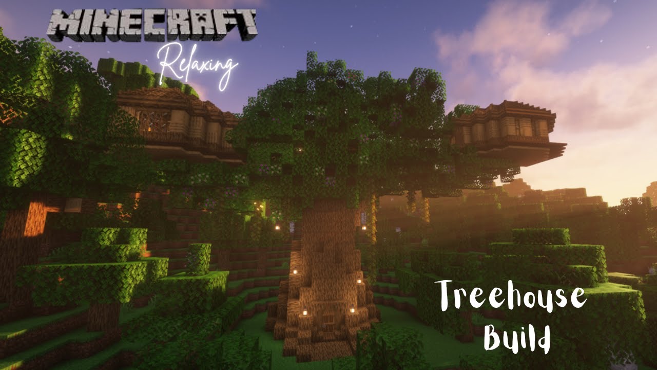 🌿 Relaxing Minecraft Treehouse Build | Cozy Aesthetic in the Forest 🌲 ...
