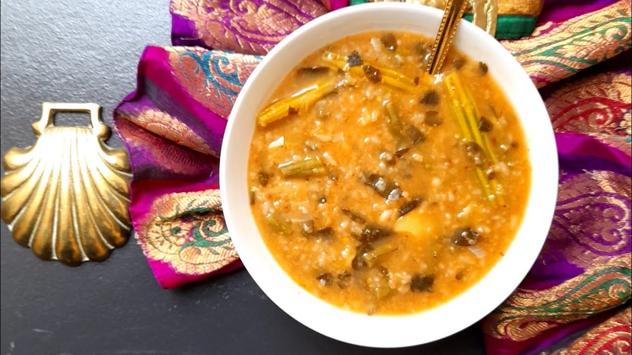 vegetable puli kanchi. Jaffna style மரக்கறி புளிக் கஞ்சி - YouTube