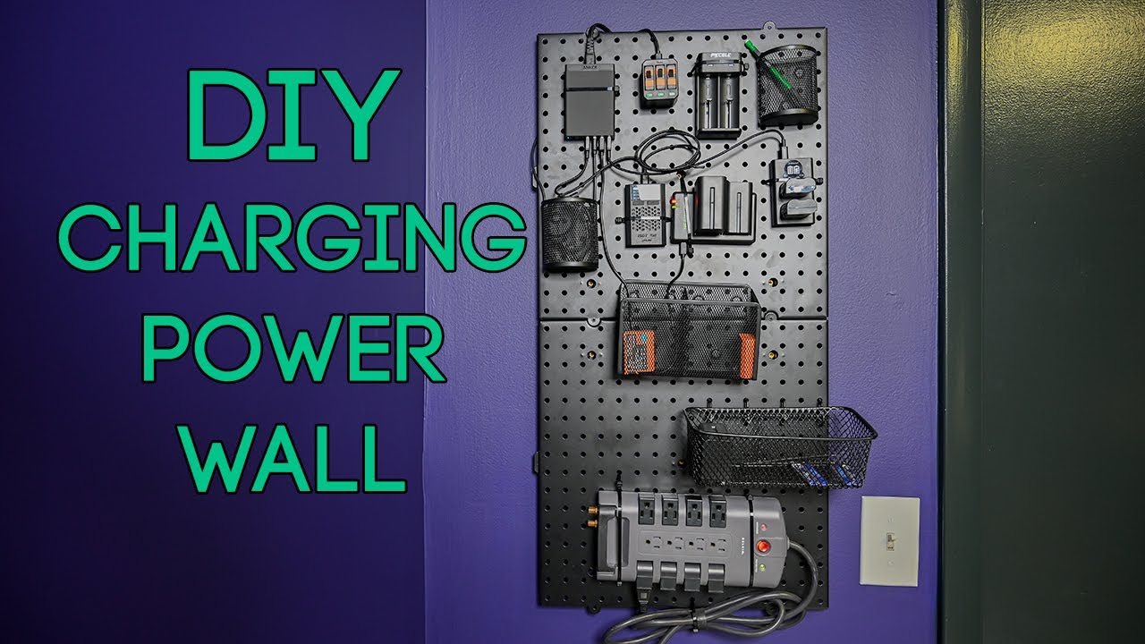 Custom Battery Charging Wall | Charge Everything - YouTube