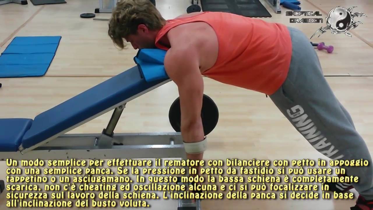 Rematore 90° con petto in appoggio - YouTube