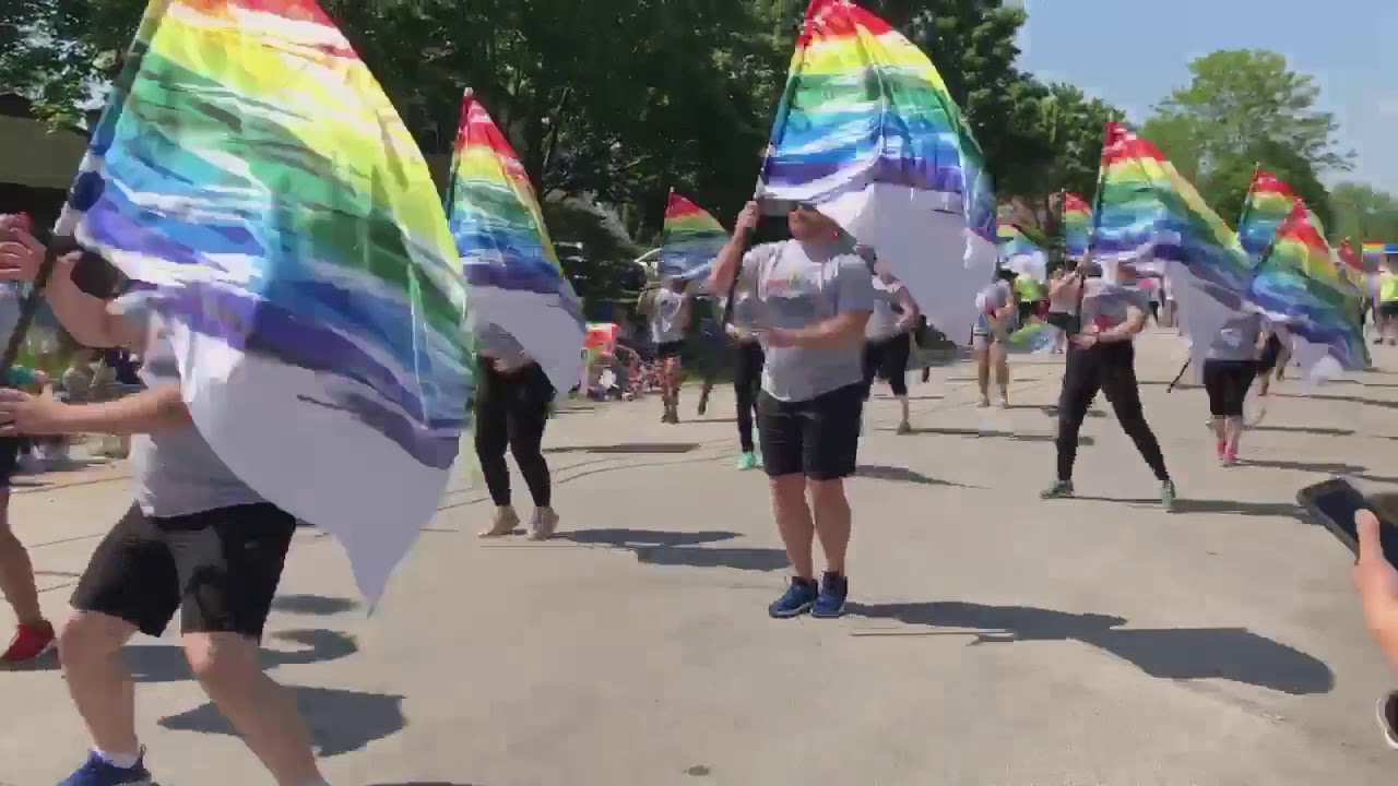 Chicago Pride Guard - 2019 Buffalo Grove Pride Parade - YouTube