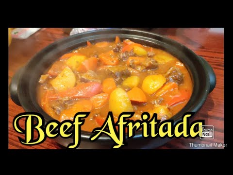 How to Cook Beef Afritada// Beef Afritada Recipe// Panlasang Pinoy ...