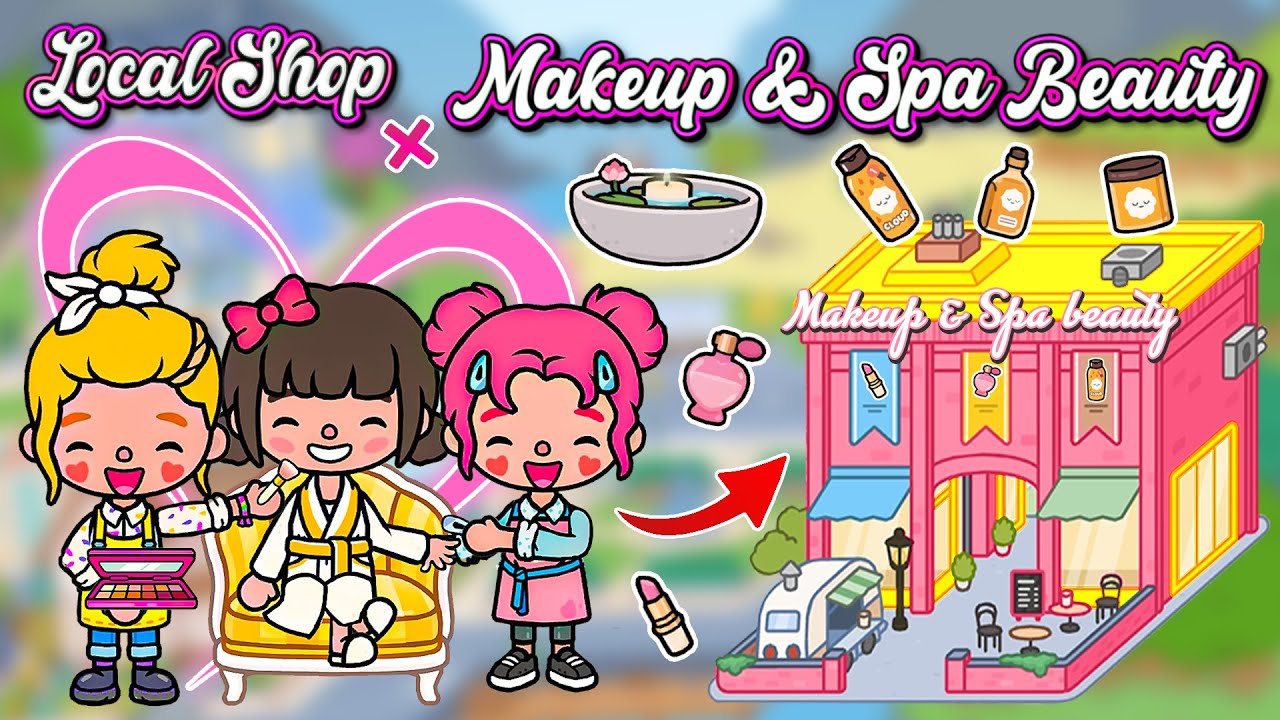 Local Shop 🛍️ Building My DREAM Beauty Salon and Spa 💅🏻 Toca Boca House ...