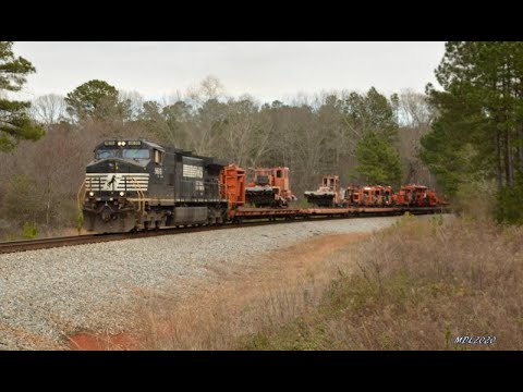 NS 9616 West, NS Train 94G, Tallapoosa, GA - YouTube
