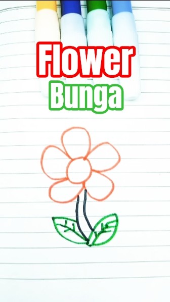 drawing flower , menggambar bunga #drawing #art #drawingprocess #draw # ...