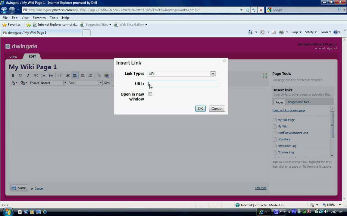 creating a pbworks wiki tutorial.avi - YouTube