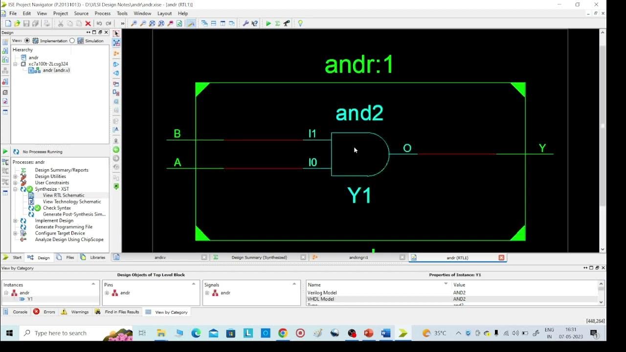 Verilog code for AND gates in Xilinx, Verilog basics, AND gate, Xilinx ...