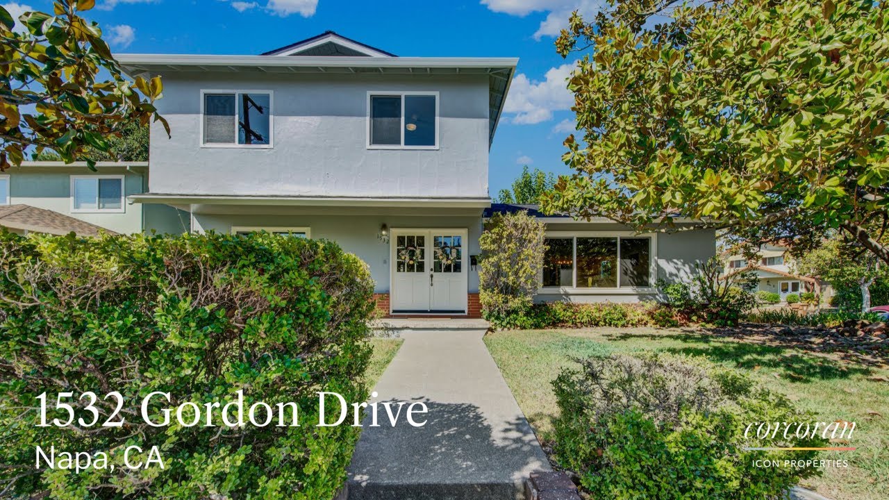 1532 Gordon Drive ~ Napa Home for Sale - YouTube