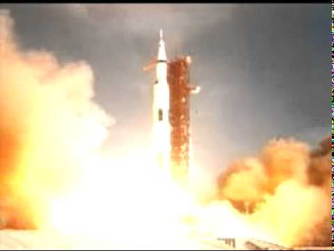 Apollo 11 Rocket Launch (second view) NASA - YouTube