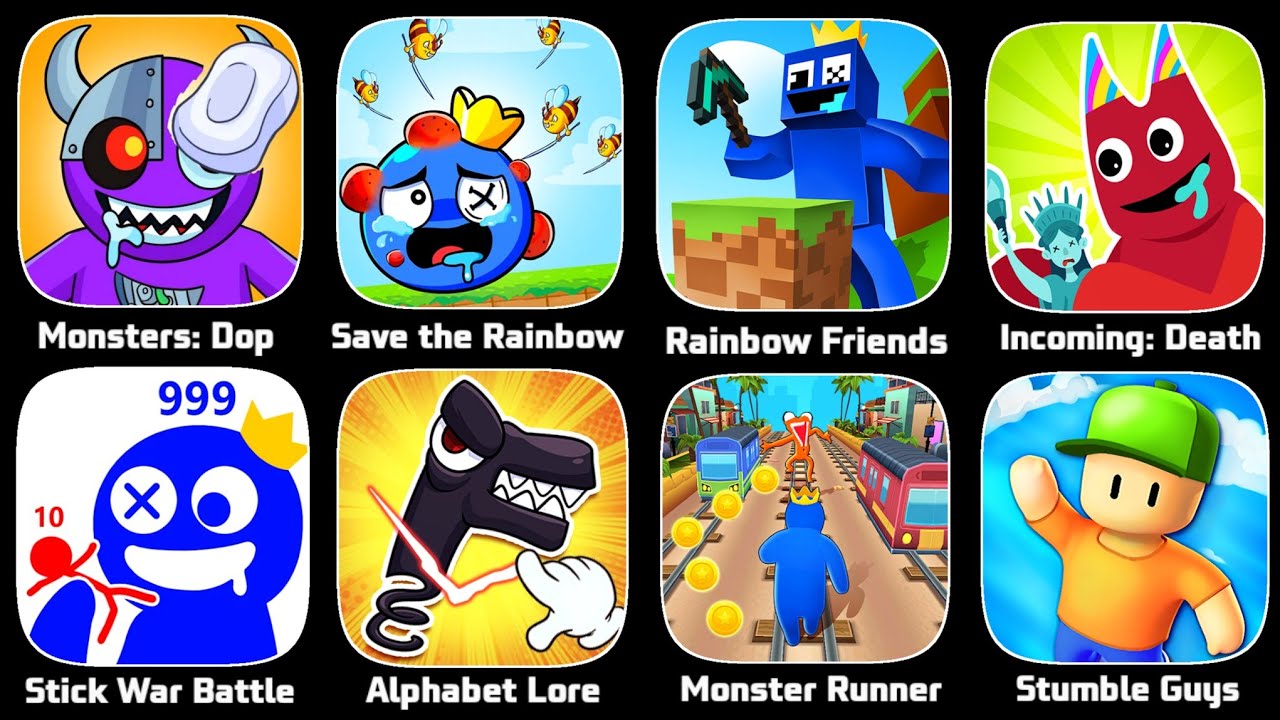 Rainbow DOP, Save The Rainbow, Craft & Mine Rainbow Friends, Rainbow ...