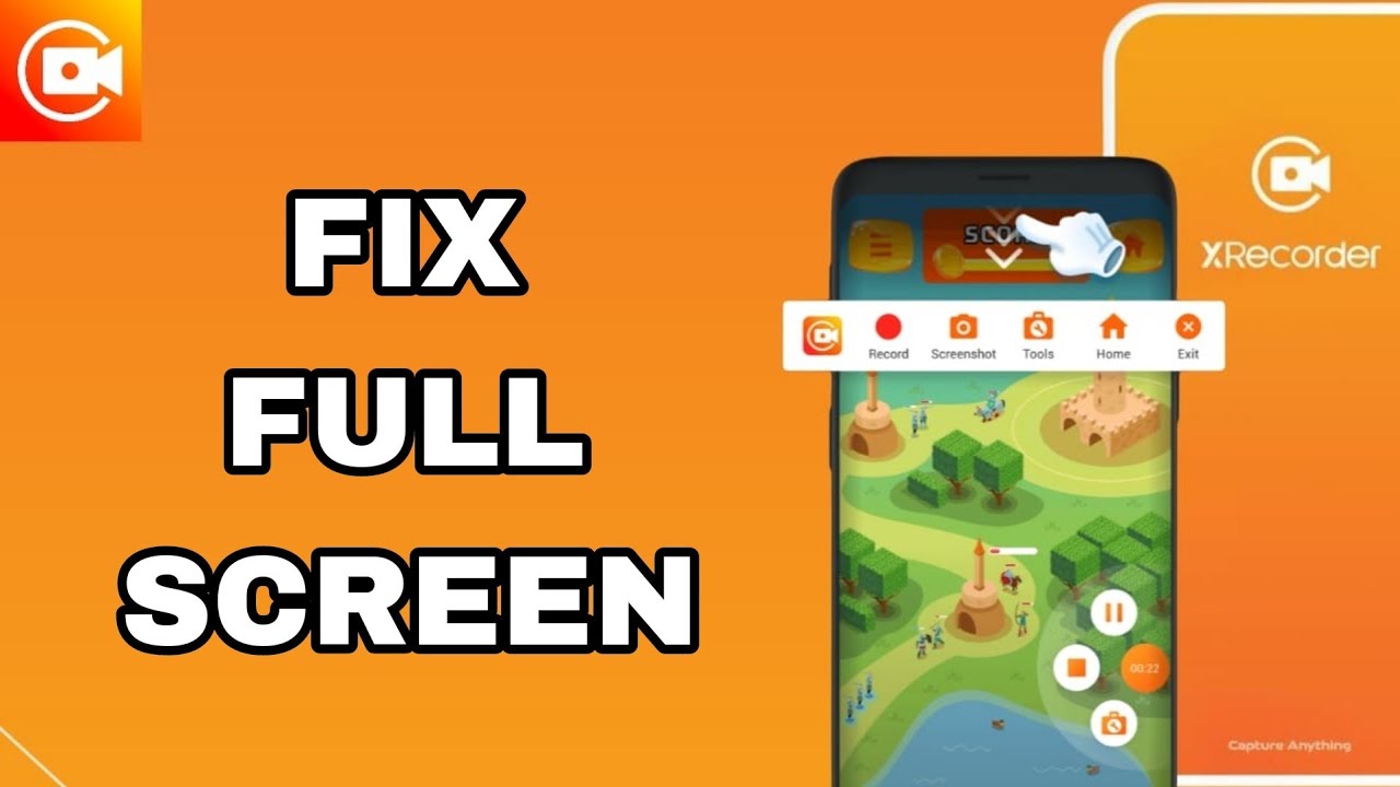 How To Fix And Solve Full Screen On XRecorder App | Final Solution ...