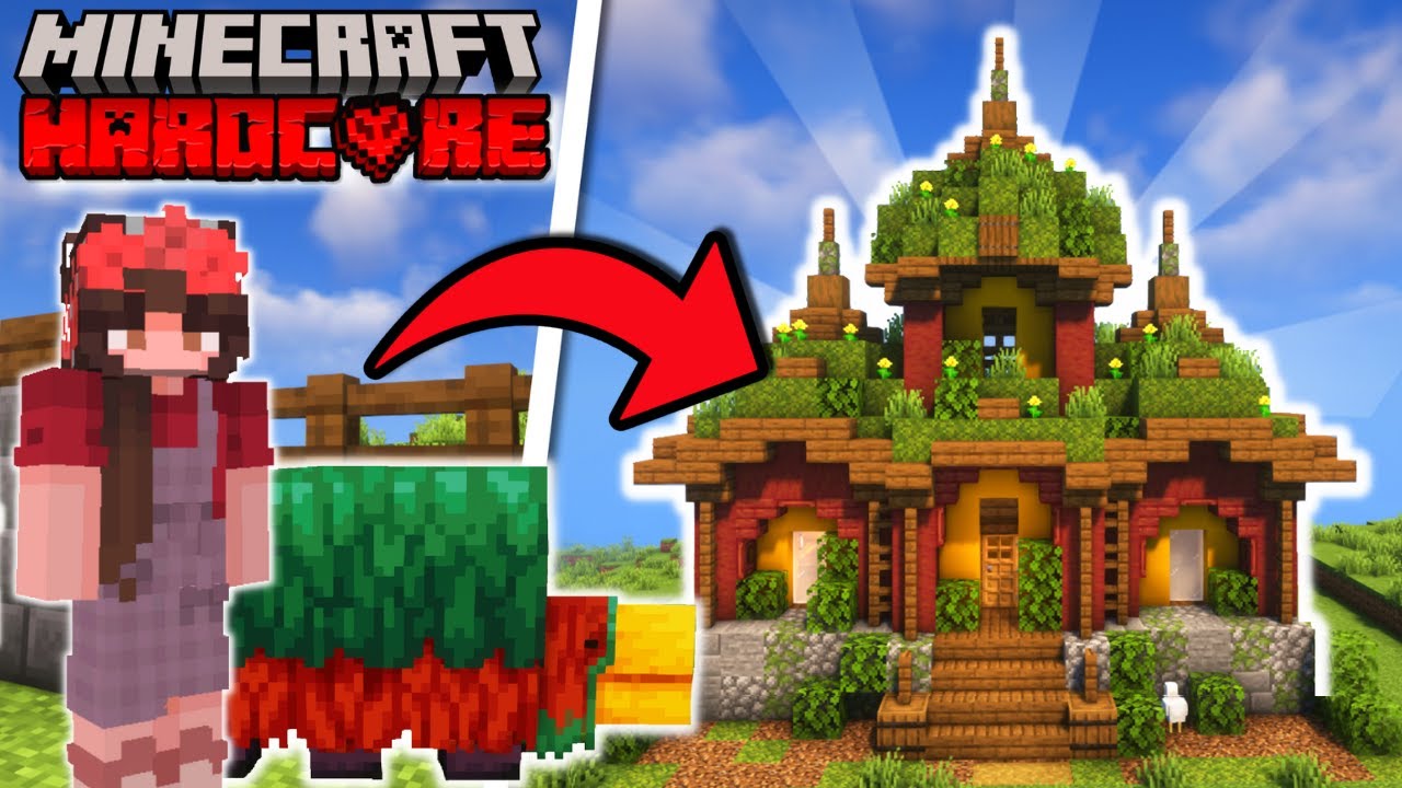 I Built A Sniffer Castle In Hardcore Minecraft Youtube
