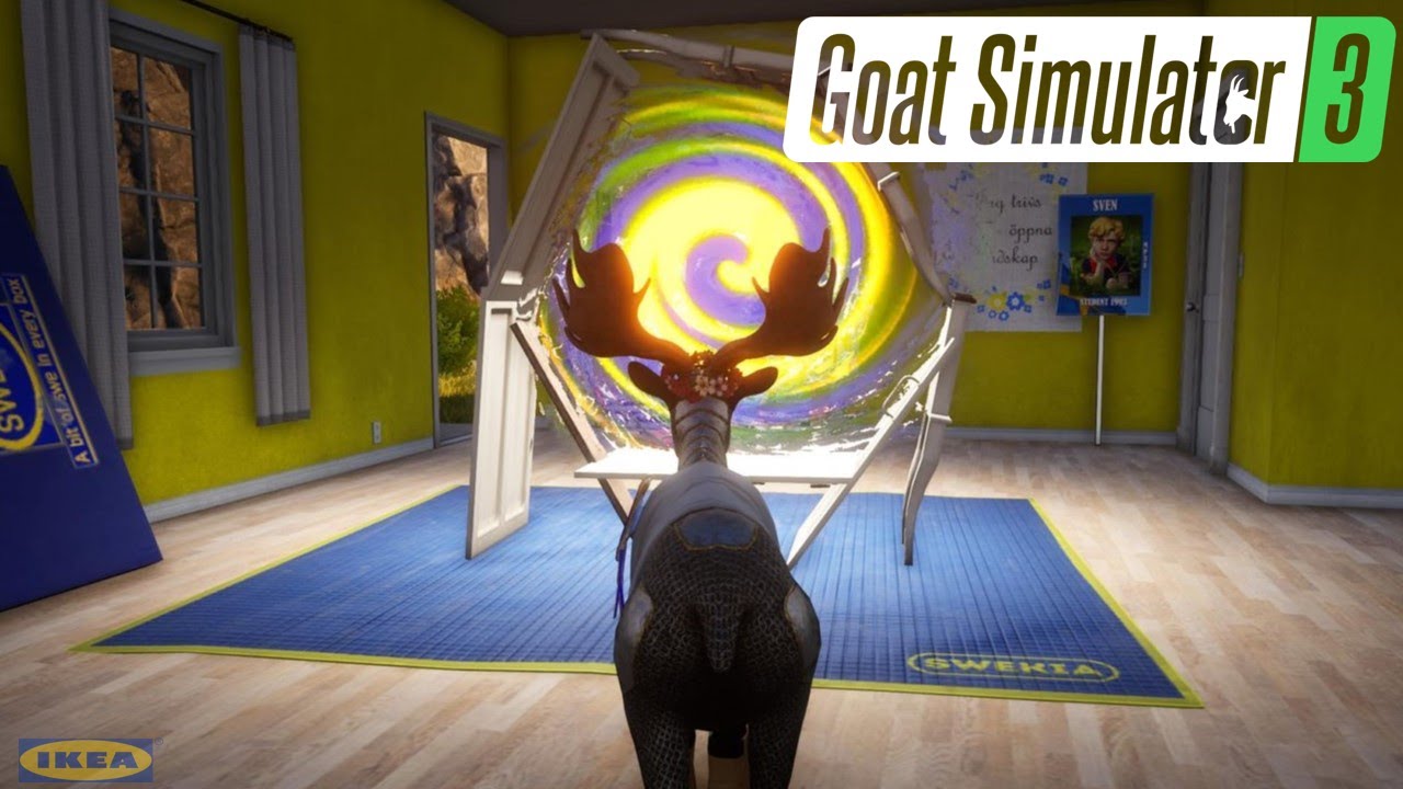 IKE- SWEKIA Secret back room | Goat Simulator 3 part 2 - YouTube