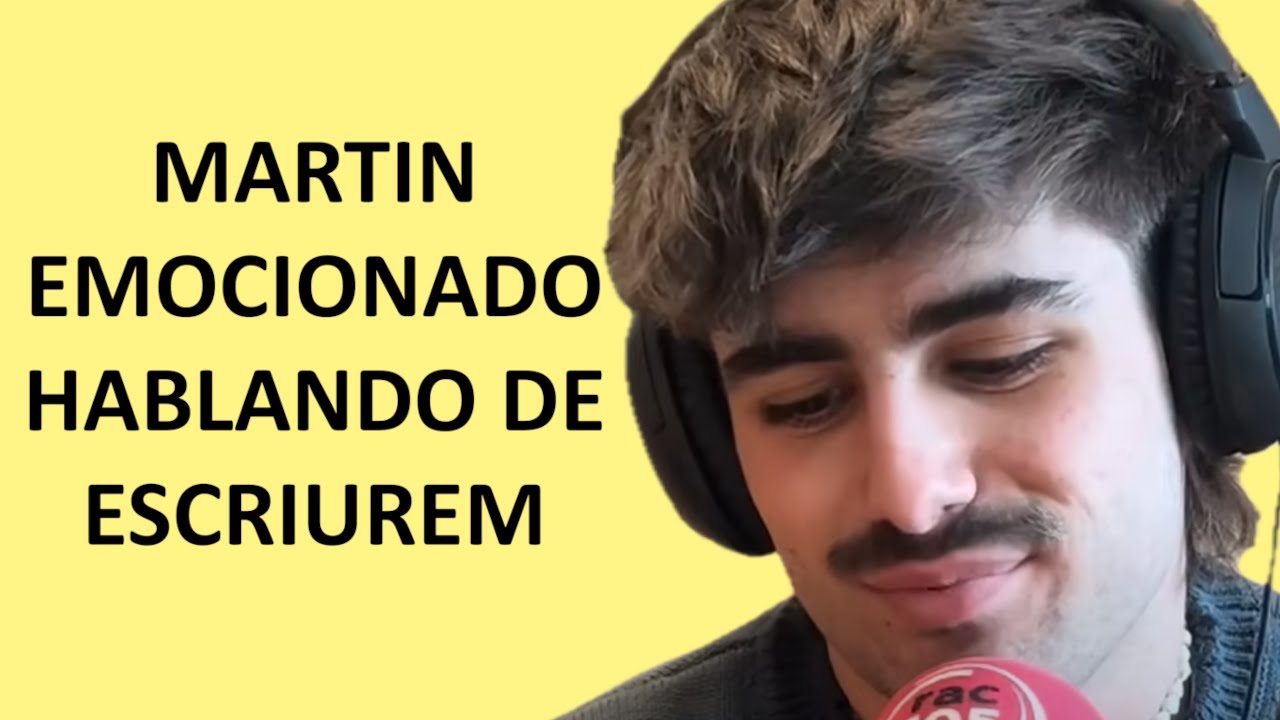 Martin Urrutia escuchando ESCRIUREM y se emociona el recordar cómo la preparó con Kiki. - YouTube