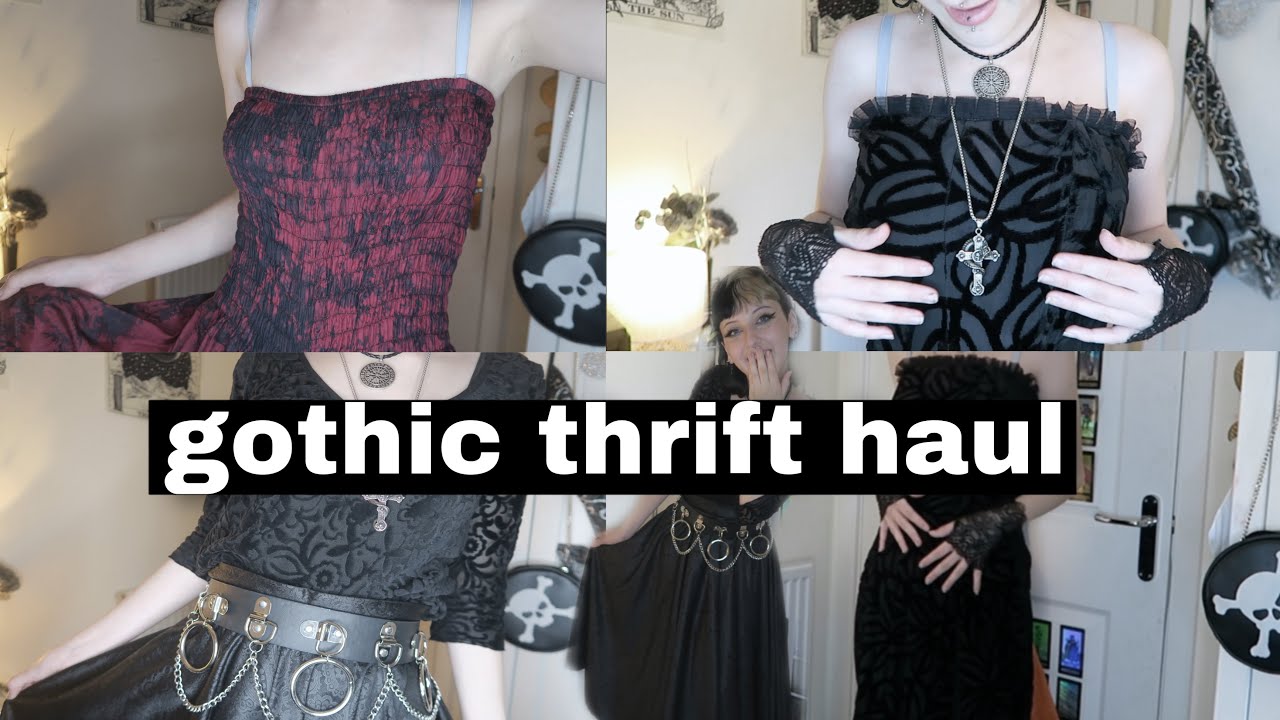 gothic thrift haul+ my dream dress - YouTube