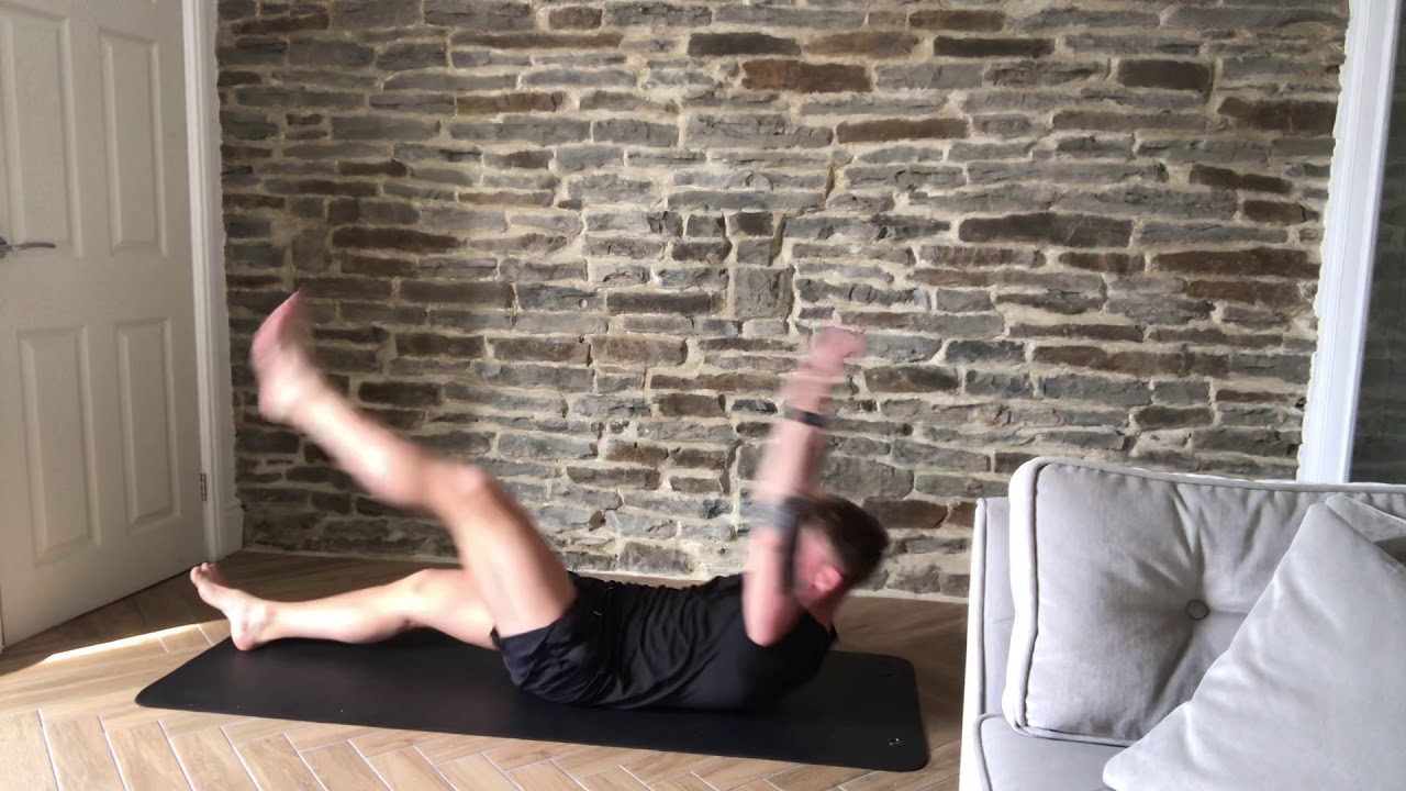 Bodyweight Single leg V-sits - YouTube
