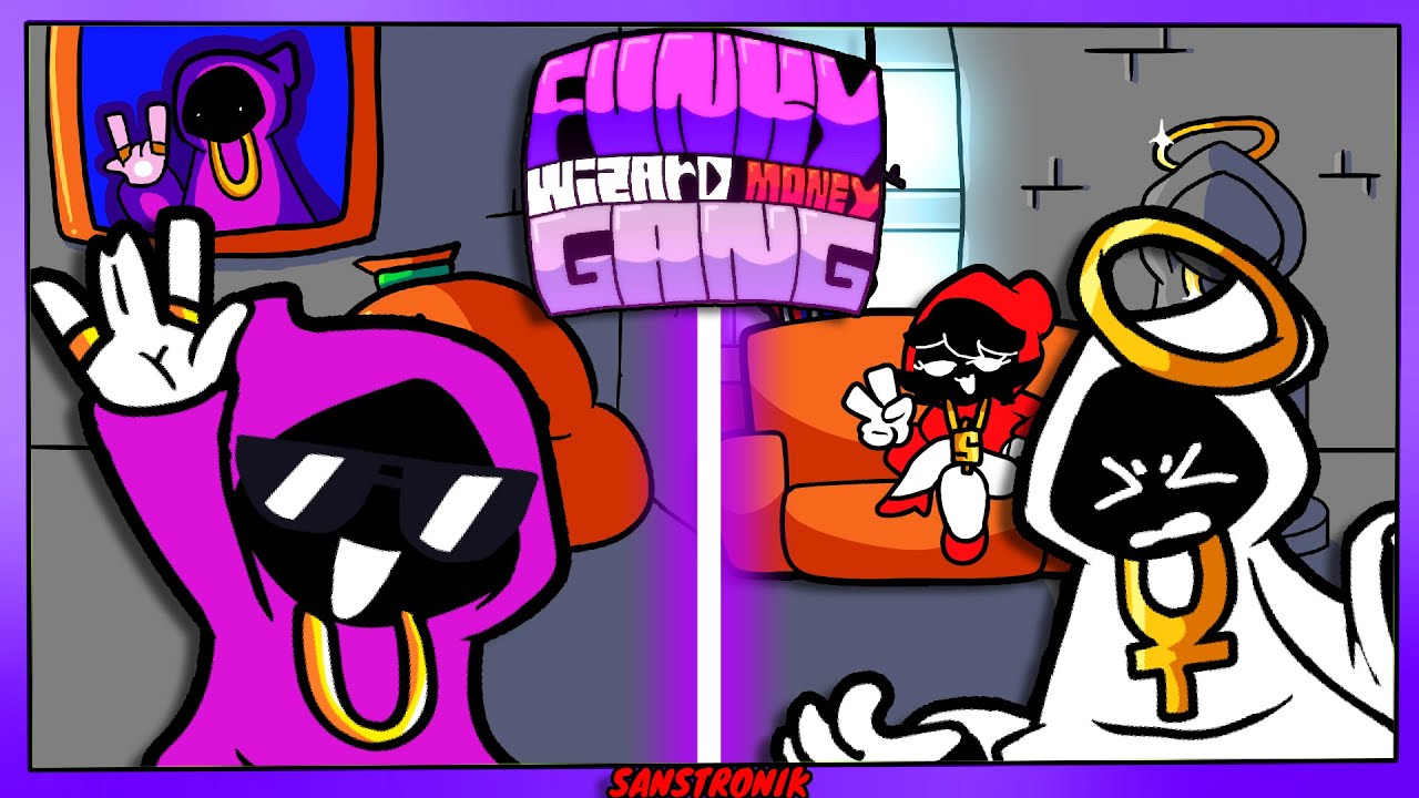 FNF FUNKY WIZARD MONEY GANG #meme #memes - YouTube