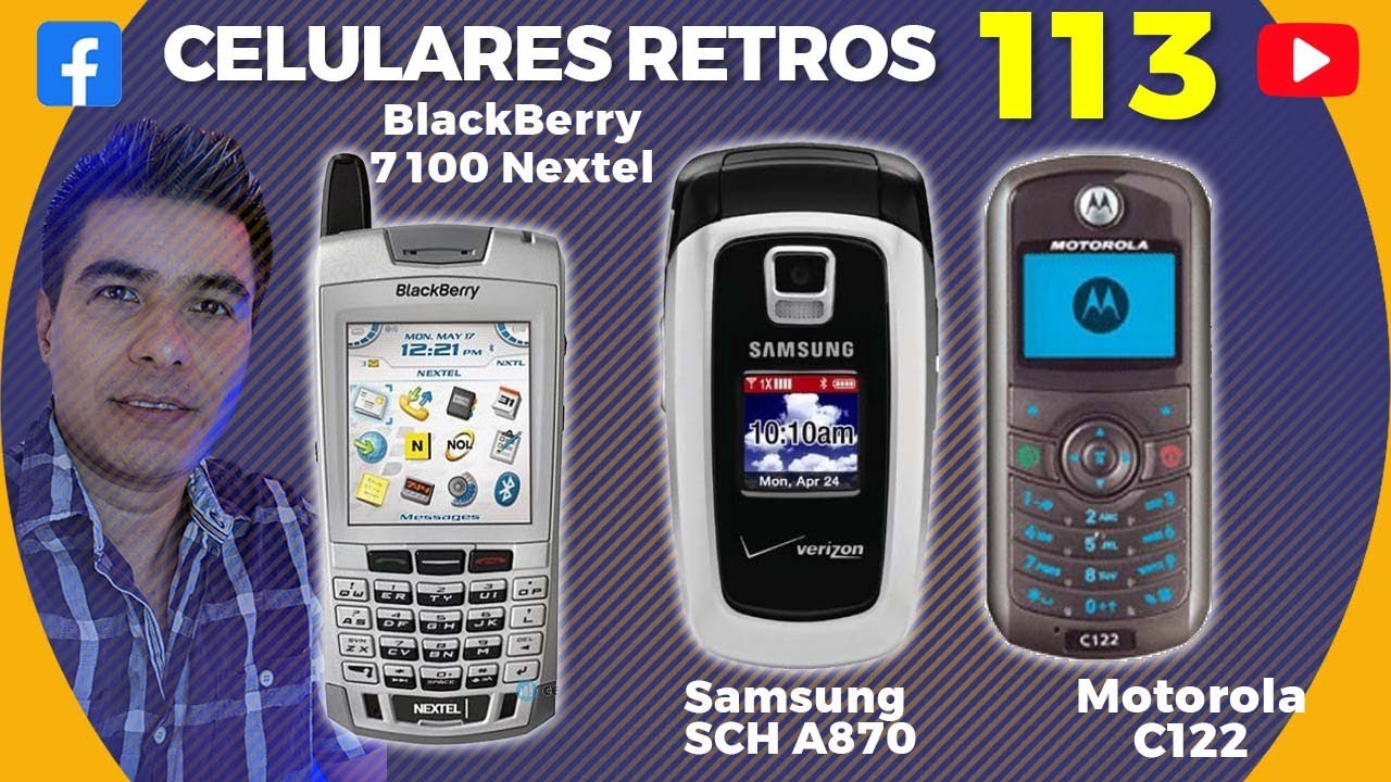 BlackBerry 7100i Nextel 📶 Motorola C12 😱 Samsung SCH - A870 / Celulares ...