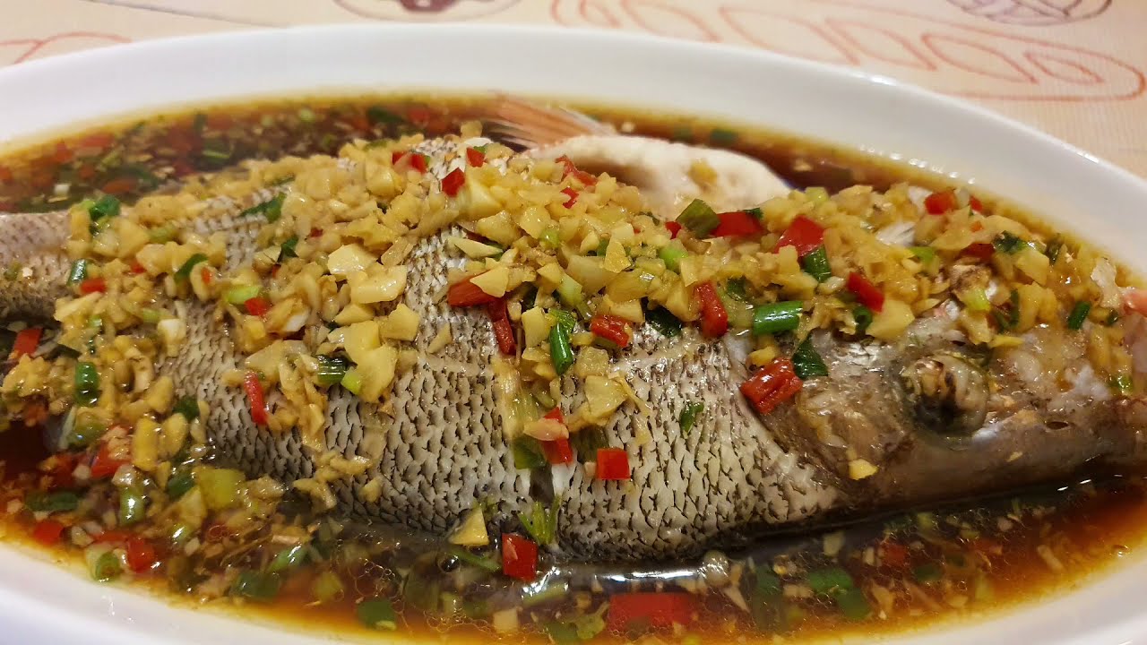 Lan Jie steamed fish (ingredient list provided) - YouTube