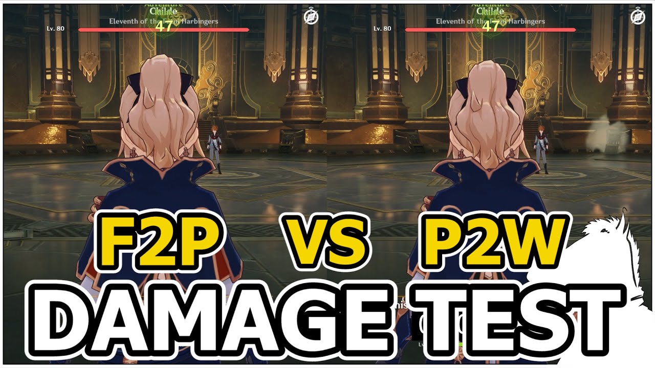 F2P VS P2W Weapon Damage Test Genshin Impact YouTube F2P VS P2W Weapon Damage Test Genshin Impact YouTube