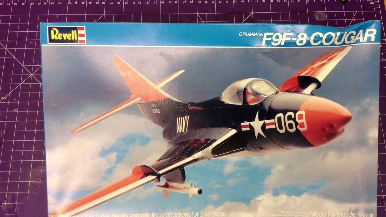 Revell Grumman F9F-8 Cougar 1:48 - YouTube