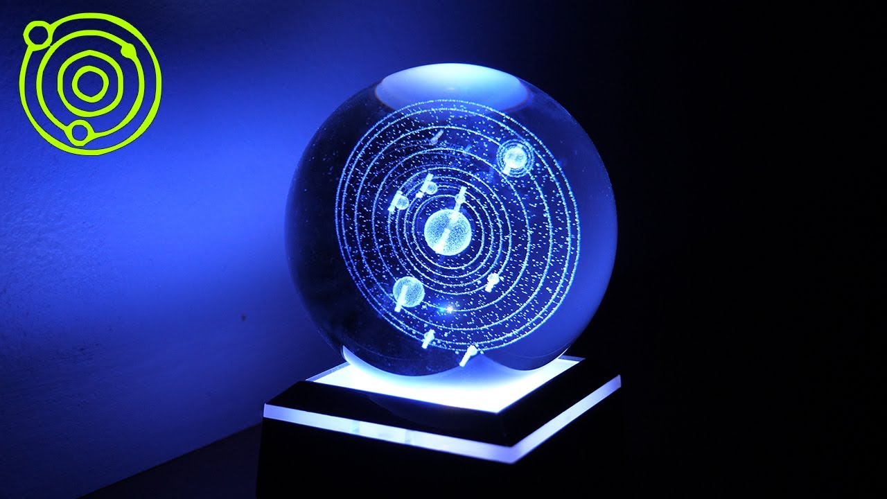 3D Solar System Crystal Ball 🪐 Gadgetify - YouTube