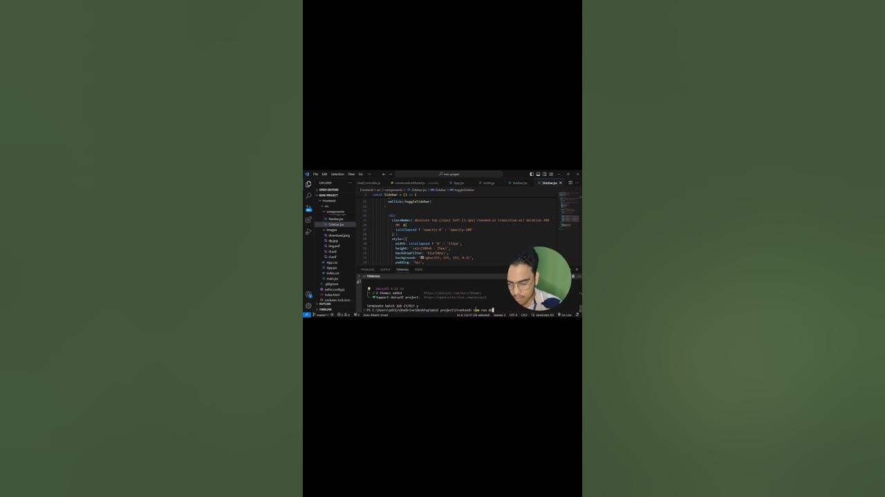 Collapsing Sidebar Part 3 Reels Reactjs React Mernstack Webdevelopment Web Programming 