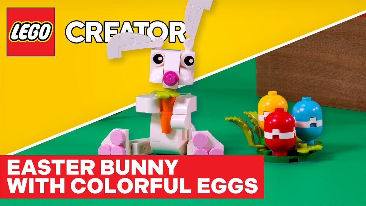 30668 LEGO CREATOR EASTER BUNNY WITH COLORFUL EGGS // Stop Motion Speed ...