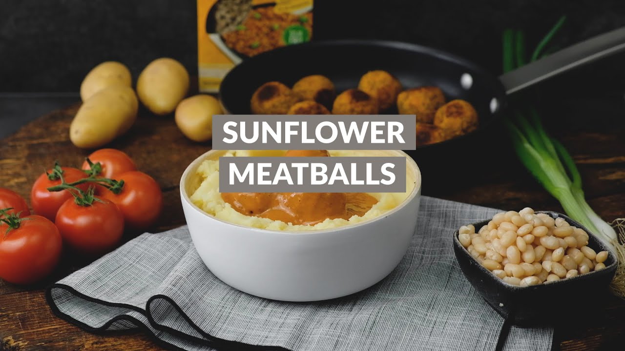 Meatless Meatballs with Sunflower Mince - YouTube