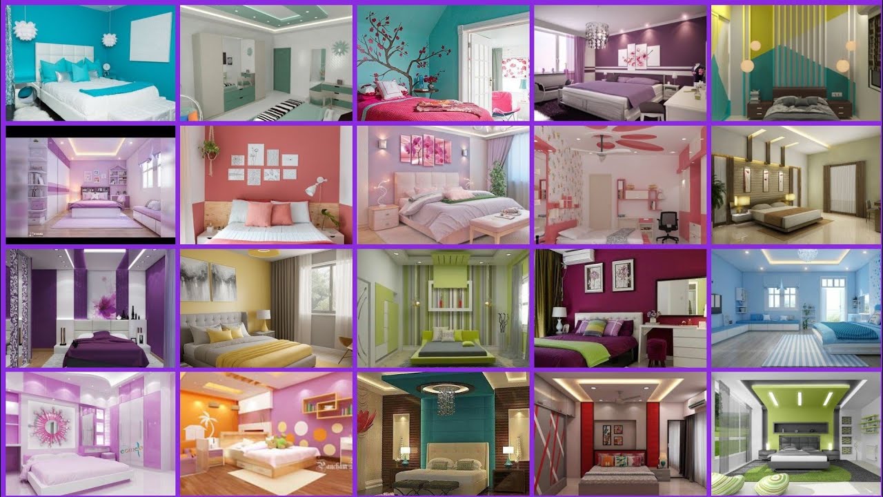 Best room colour designs | Best room paint combination ideas | Top ...