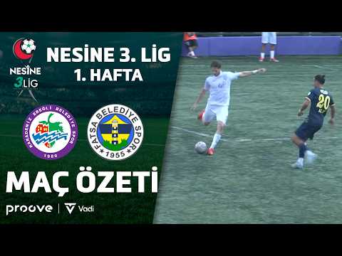KDZ. Ereğli Belediyespor - Fatsa Belediyespor | Nesine 3. Lig 1. Grup 1. Hafta Maç Özeti
