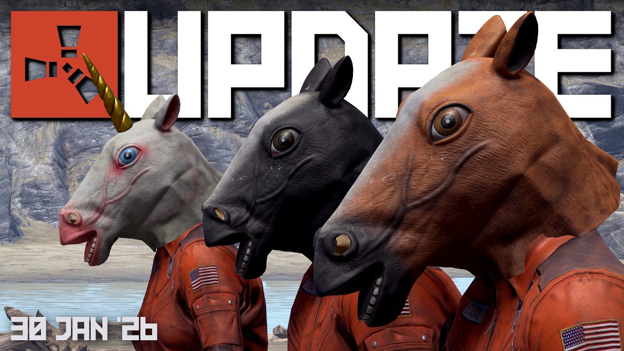 Double Diving tank, Horse masks, Paintball Turret | Rust Update 30th ...