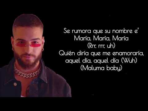 GIMS, Maluma   Hola Señorita Maria Letra   Lyrics