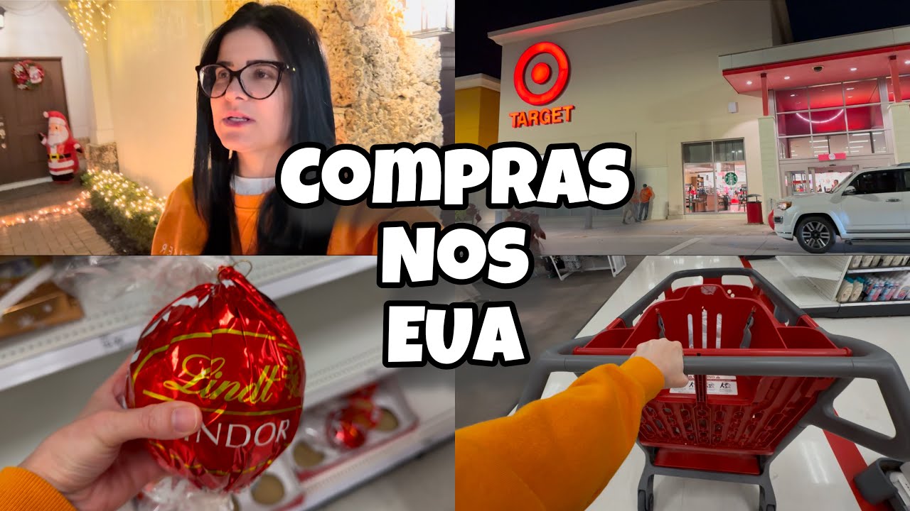 COMPRAS NO MERCADO TARGET DOS EUA | MUITA PROMOÇÃO DE NATAL - YouTube