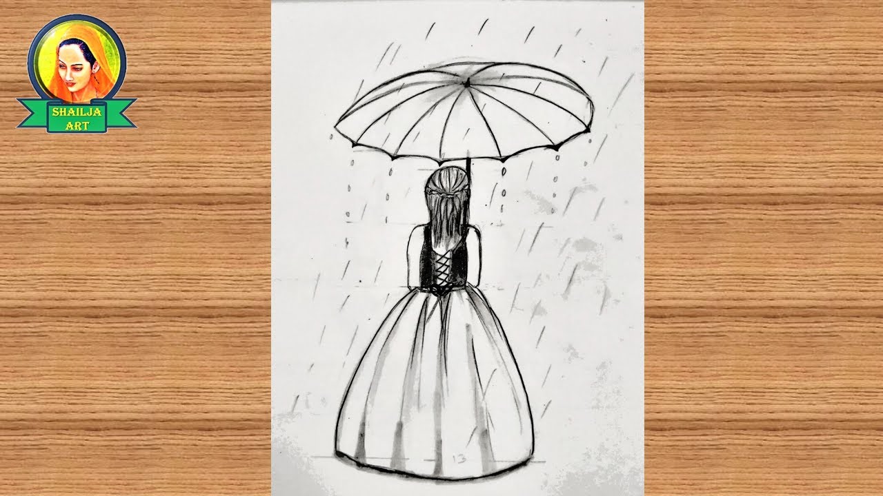 How To Draw A Girl With Umbrella Pencil Sketch Step By Step Easy Pencil Drawing For Beginners how-to-draw-a-girl-with-umbrella-pencil-sketch-step-by-step-easy-pencil-drawing-for-beginners