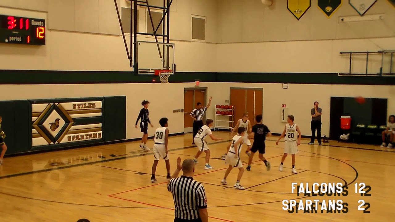 2020.01.09 Stiles Spartans 8th Grade Basketball (A) vs Four Points ...