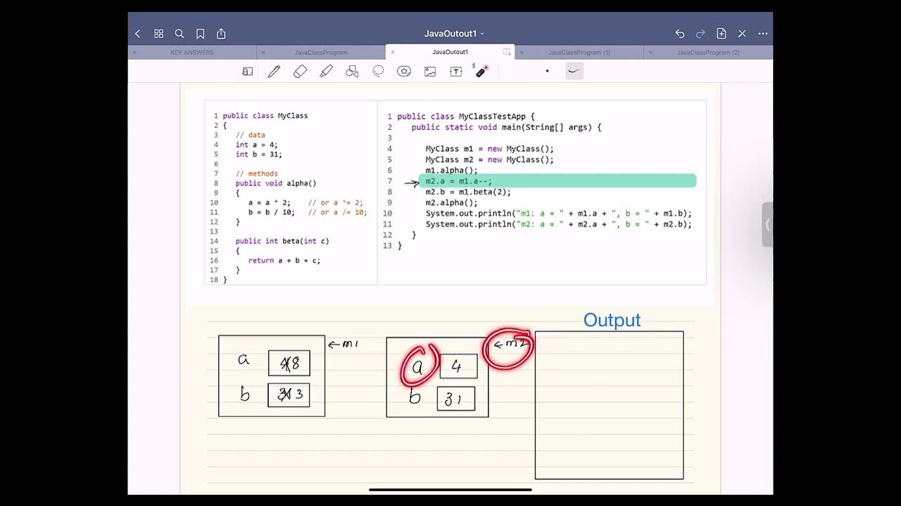 Classes Lesson 6 Tracing Programs with Classes 1 2022 - YouTube