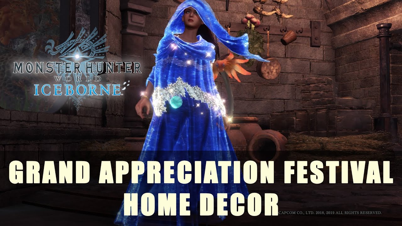 MHW Iceborne: Grand Appreciation Festival's Home Decor - YouTube