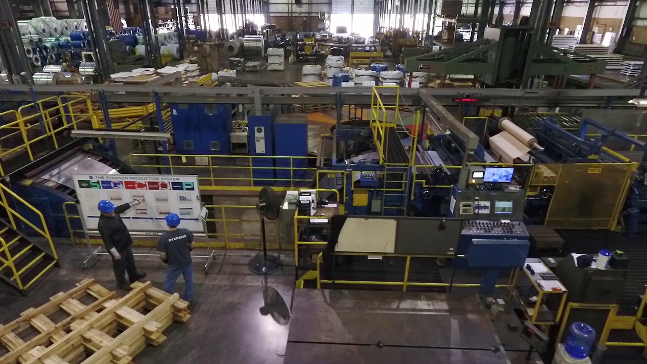 Ryerson Row Feed Line with Looping Pit - YouTube