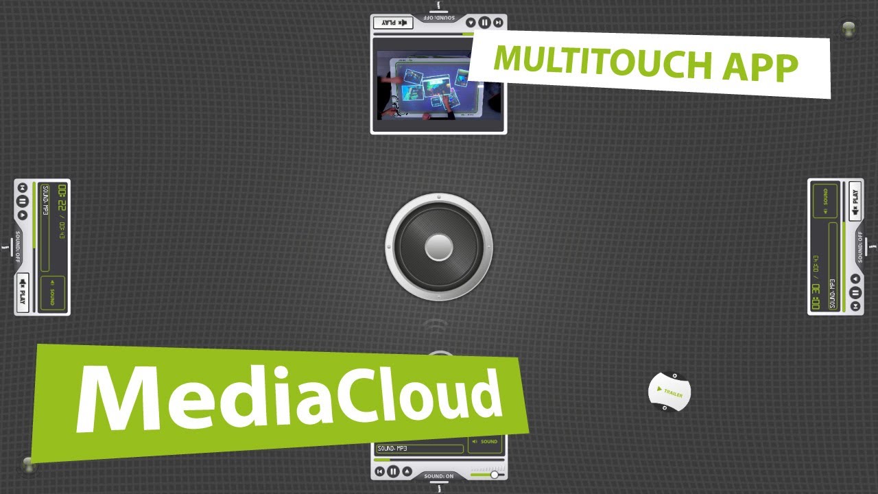Interactive Digital Signage Software: MultiTouch App MediaCloud - YouTube