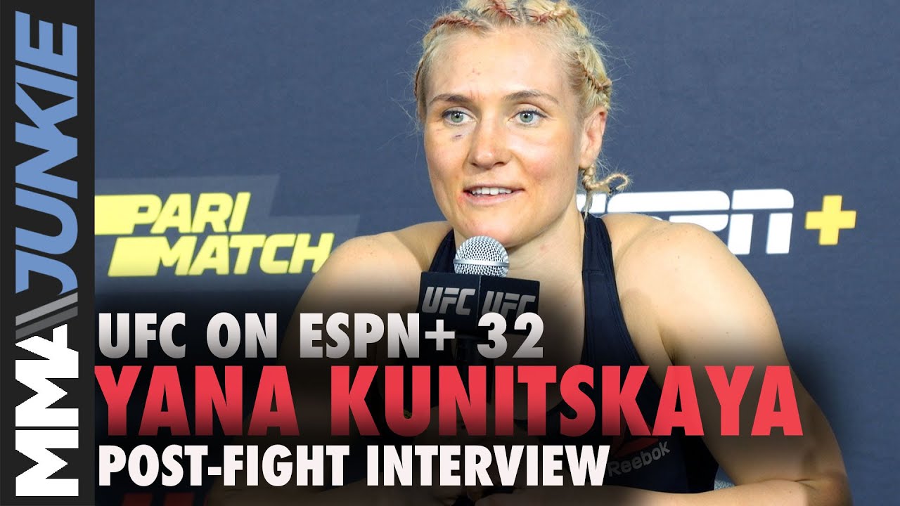 UFC on ESPN+ 32: Yana Kunitskaya post fight interview - YouTube