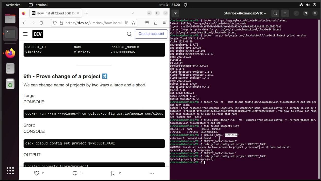 How install Cloud SDK Docker image from GCP? - YouTube