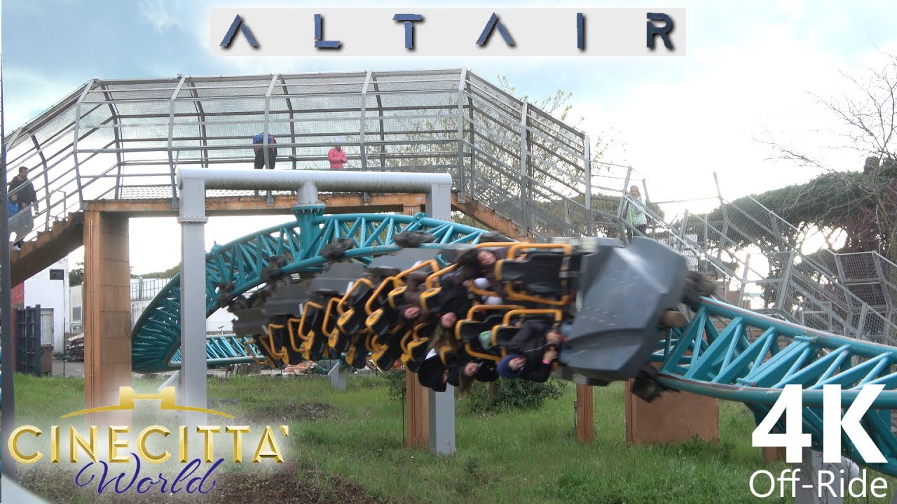 Altair - 4K Off-Ride - Cinecitta World - Intamin 10 Inversion Coaster ...