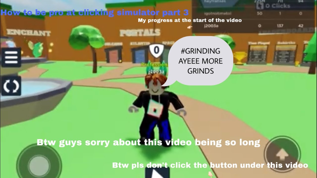 Roblox Clicking Simulator Part 3 How To Be Pro - YouTube