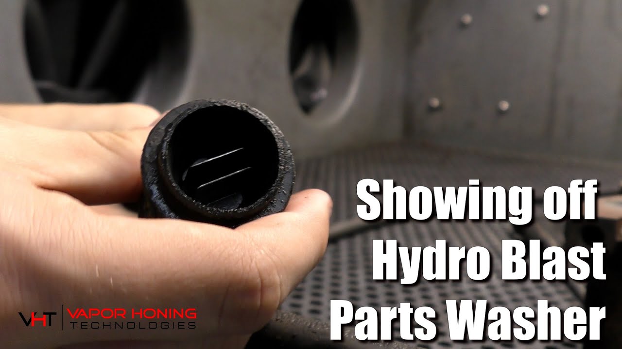 Showing Off the Hydro Blast Parts Washer - Vapor Honing Technologies - YouTube