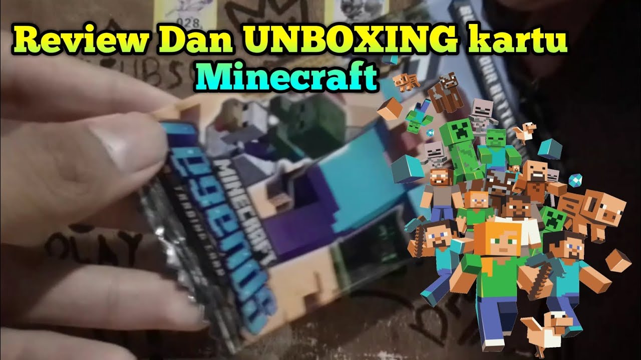 Review Dan UNBOXING Kartu Minecraft 👍👍👍 - YouTube