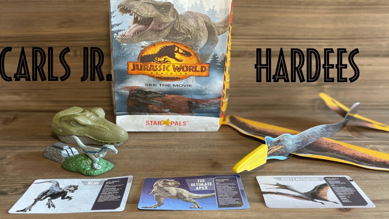 Hardees/Carls jr Jurassic World toys - YouTube