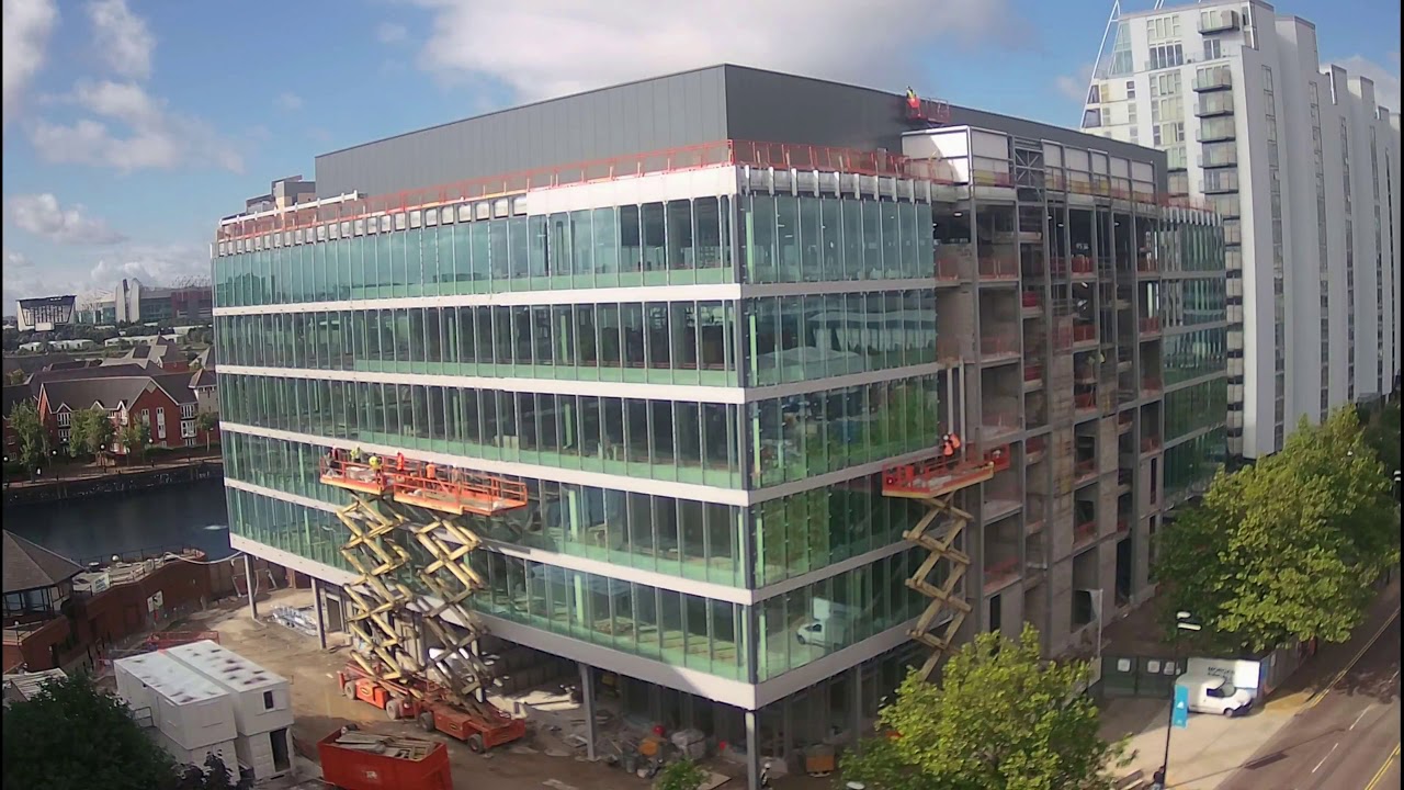 Time lapse video of Bupa Place at MediaCityUK, Salford, under ...
