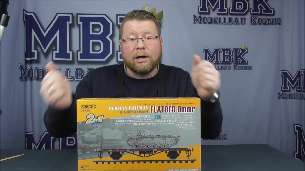 MBK packt aus #130 - 1:35 German Railway Flatbed Ommr (Sabre 35A03 ...